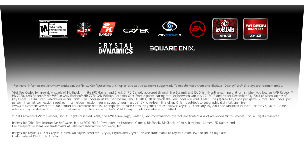 AMD Never Settle Reloaded Bundle | Digital Storm