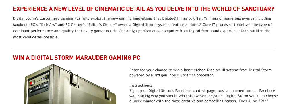 Diablo III Digital Storm Gaming Computers